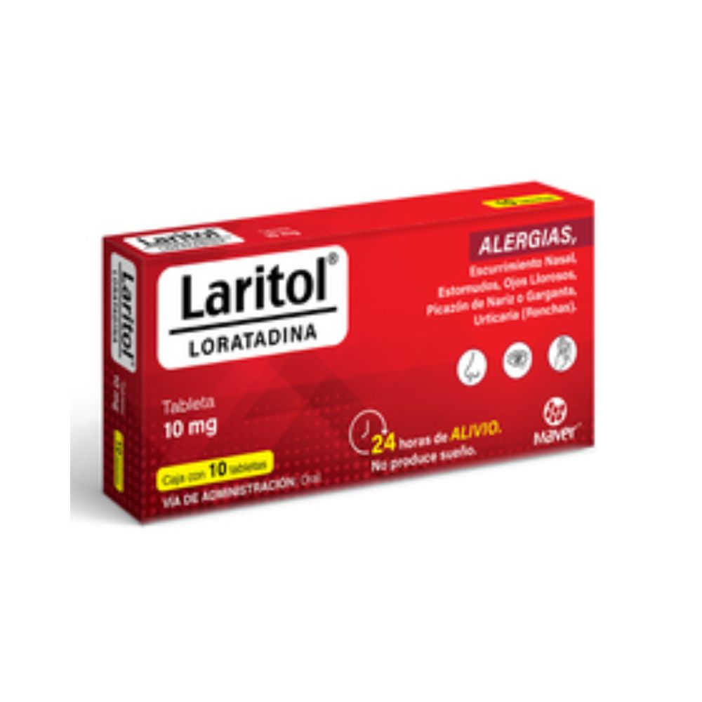LARITOL LORATADINA 10MG C/10 TAB. – GRSDeteccion